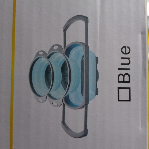 BESTZMWK | Kitchen | Collapsible Colander Set 3pcs Blue Or Red | Poshmark